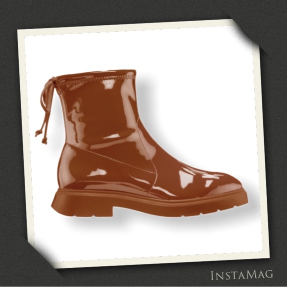 Stuart Weitzman | Shoes | Stuart Weitzman Benita Vinyl Lug Sole Booties ...